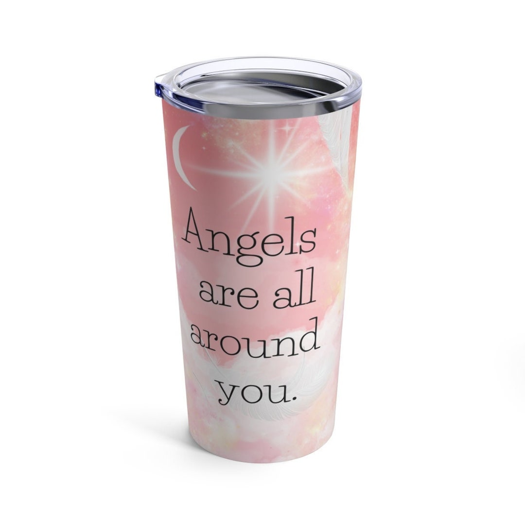 Angel Message Cup With Lid Inspirational Angel Giftangel - Etsy