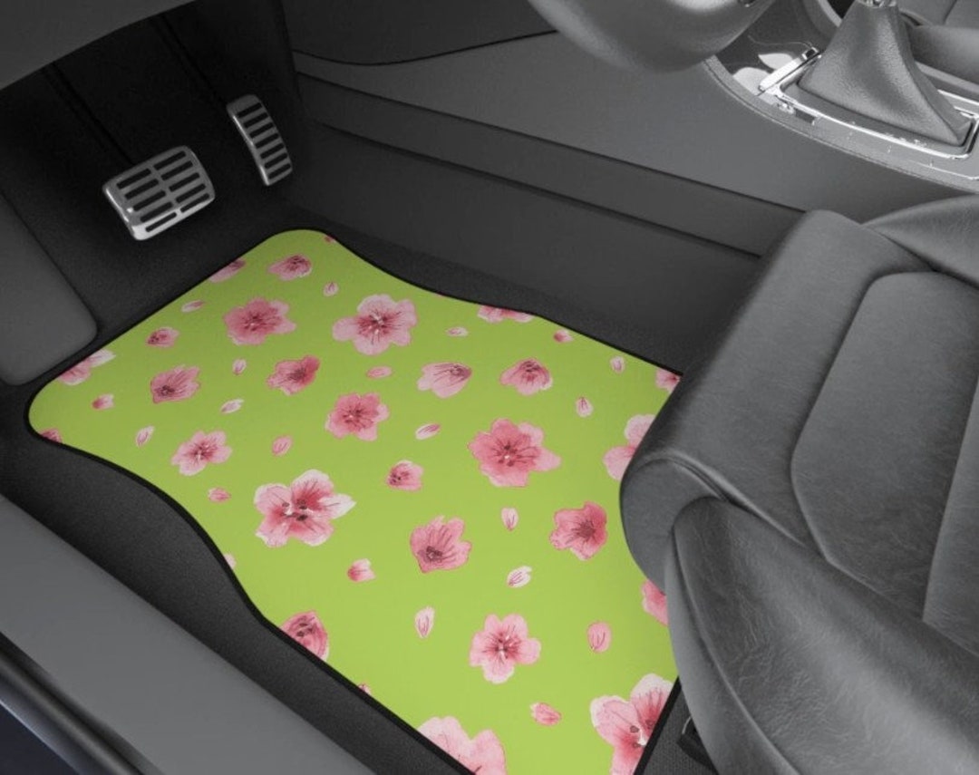 Groovy Flower Car Mats,retro Flower Floormats for Vehicle,floral Floor ...