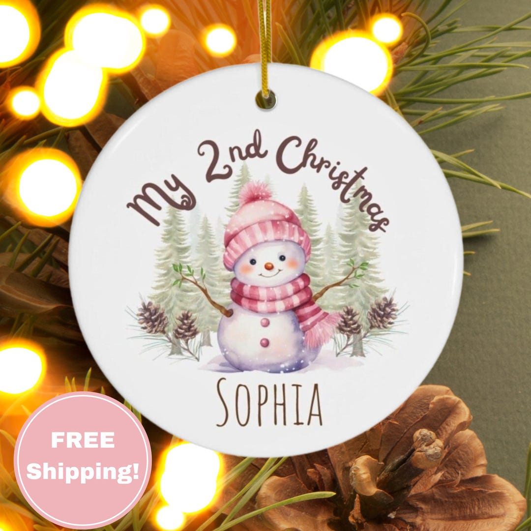 Second Christmas Ornament Baby My 2nd Christmas Child 2nd Christmas ...