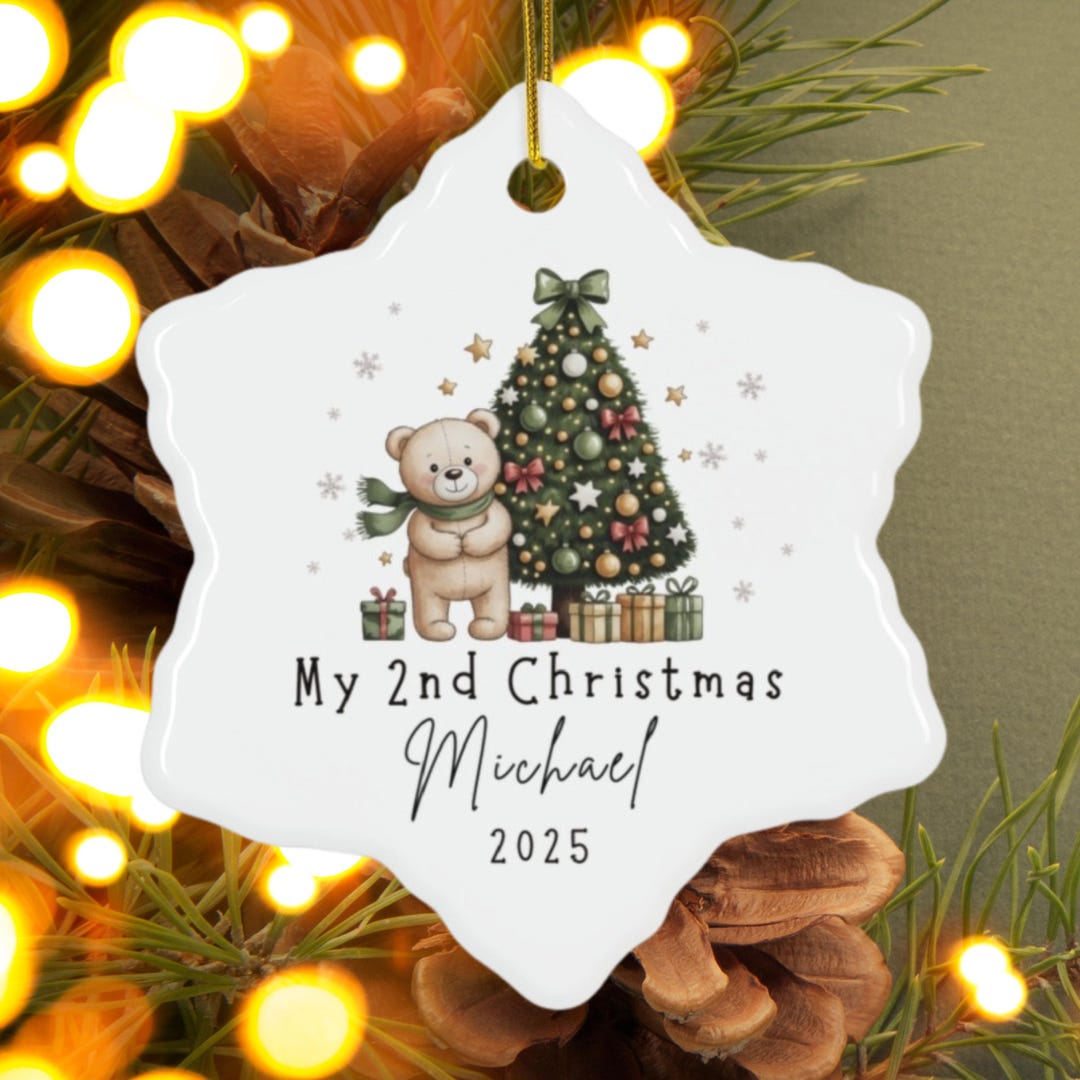 My 2nd Christmas Ornament,baby Boy 2nd Christmas Ornament, Child Second ...