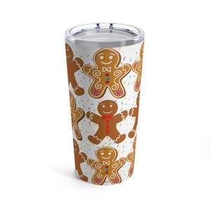 Gingerbread Man Cup Gingerbread Man Travel Coffee Mug Tumbler Insulated ...