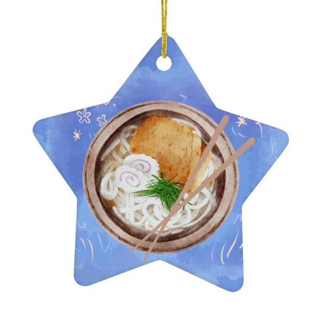 Noodle Bowl Ornament, Pho Noodle Ornament, Noodles Christmas Ornament ...