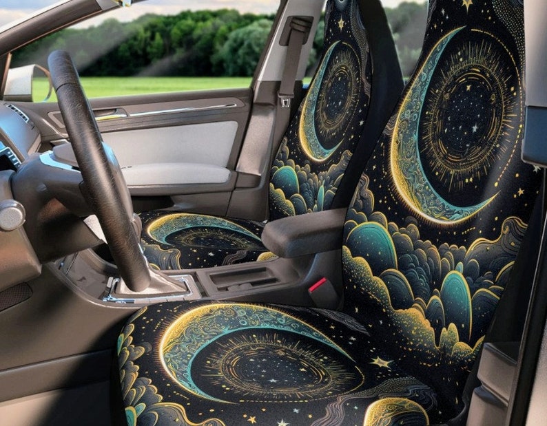 Moon and Stars Seat Covers Celestial Car Seat Covers,celestial Car ...