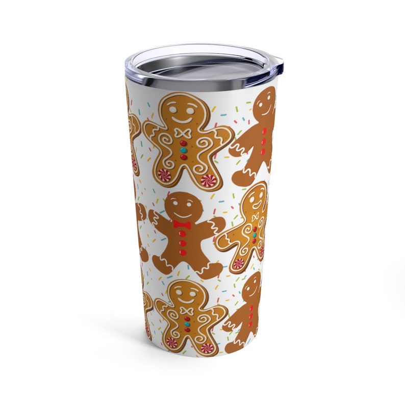 Gingerbread Man Cup Gingerbread Man Travel Coffee Mug Tumbler Insulated ...
