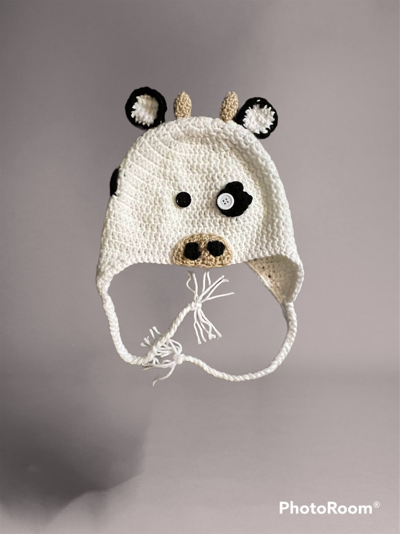 Crochet Cow Hat - Etsy