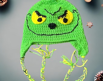 Crochet Christmas Hat | Crochet Hat | Knit Hat | Photo Prop | Halloween ...
