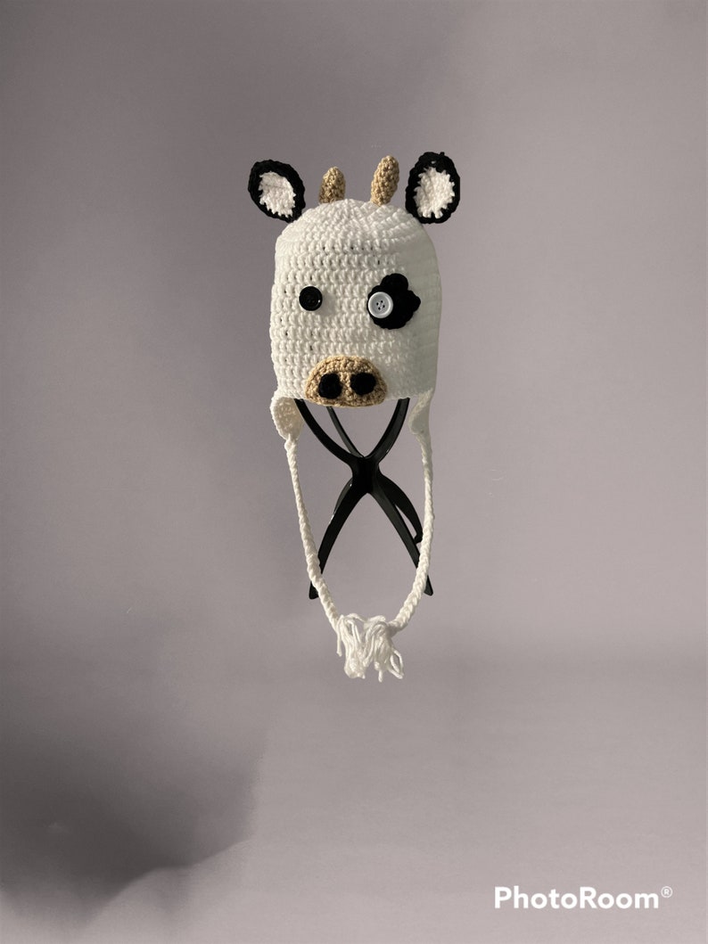 Crochet Cow Hat - Etsy
