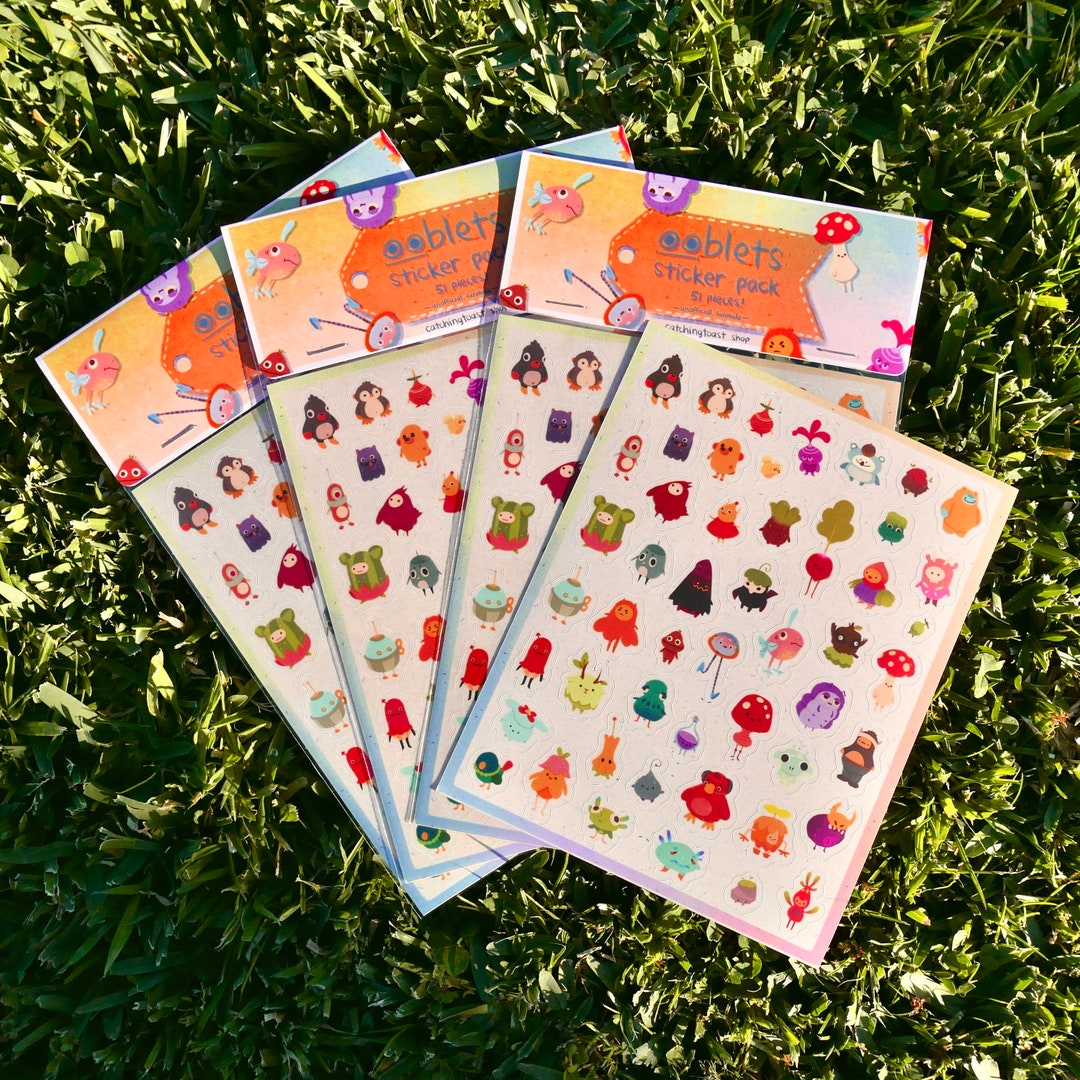Ooblets Sticker Sheet - 51 Pcs - Stationery - Matte Vinyl - Etsy