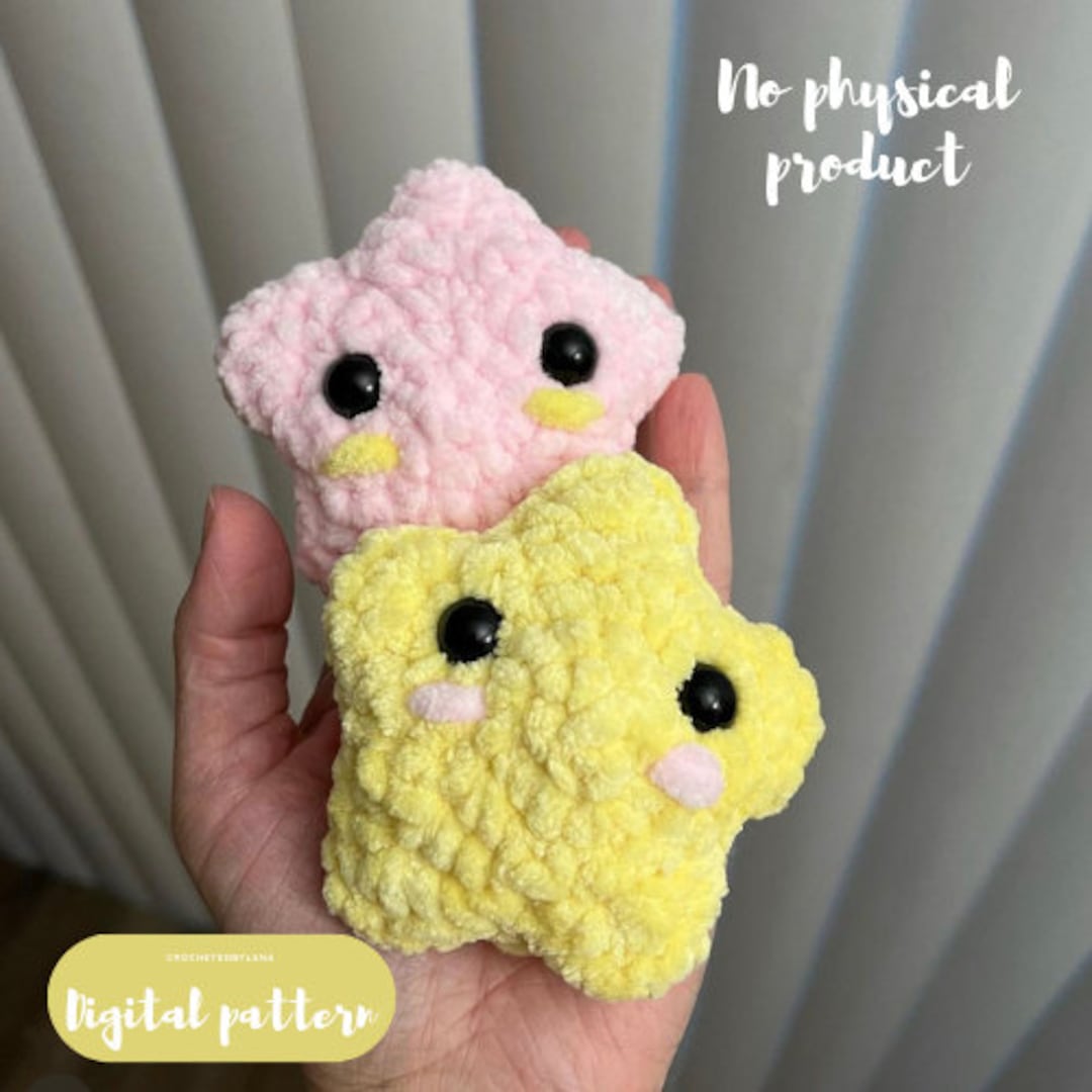Pocket Star, Crochet Star Amigurumi, Crochet Pattern Digital, Star ...