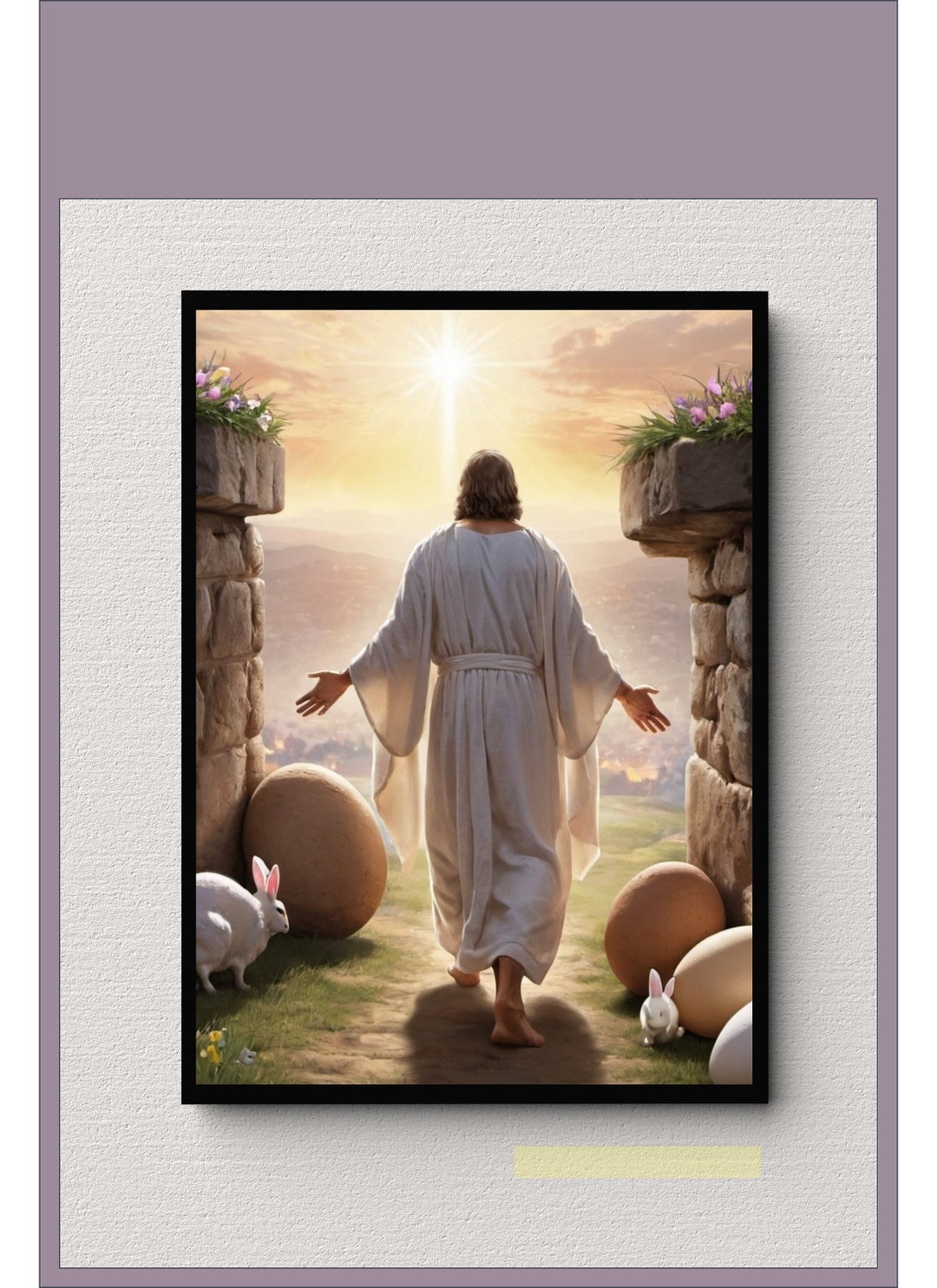 He is Risen, Empty Tomb, WALL Art Jesus Print Jesus Art Easter ...