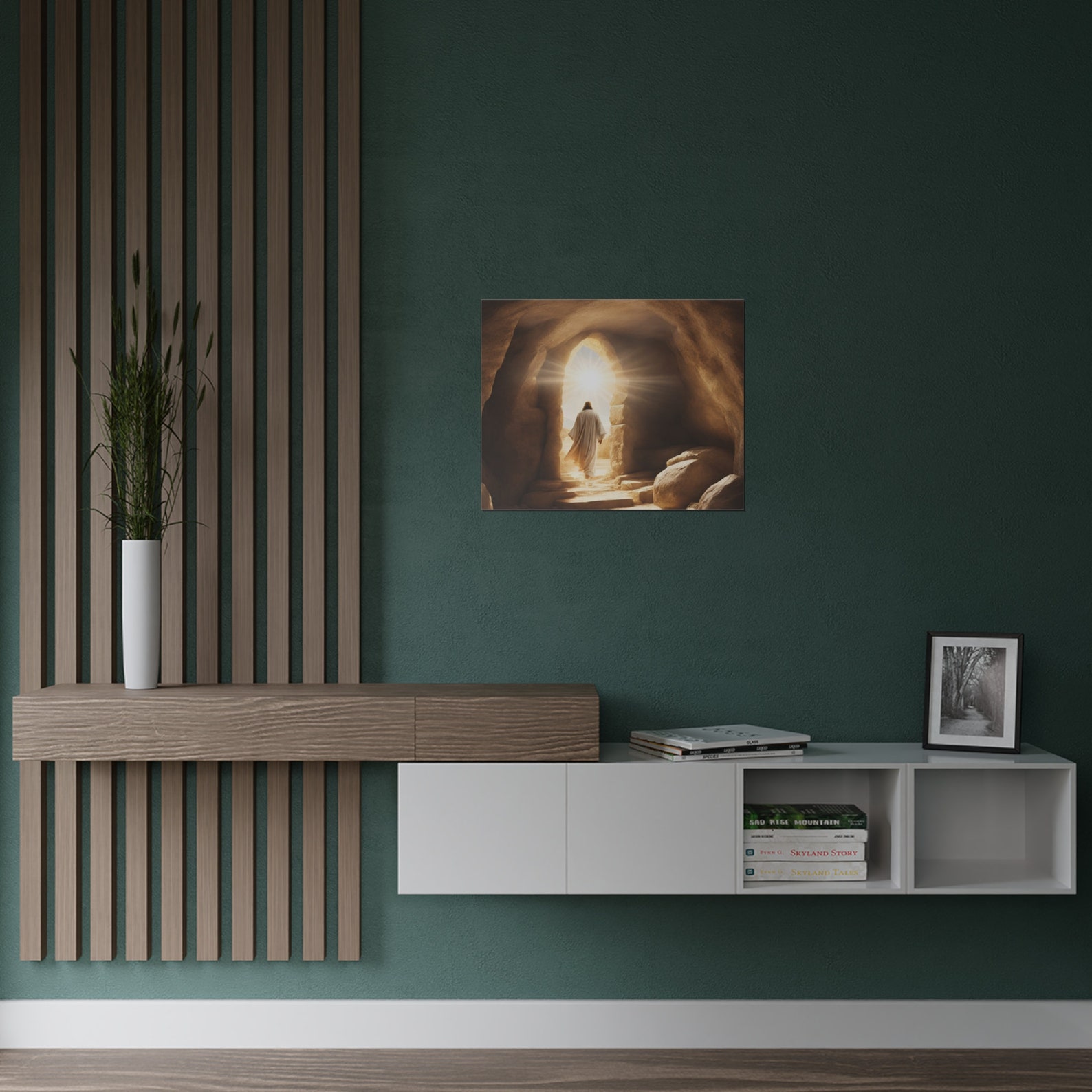 The Tomb is Empty | Jesus Leaving the Tomb | Print Art | Christian Art ...