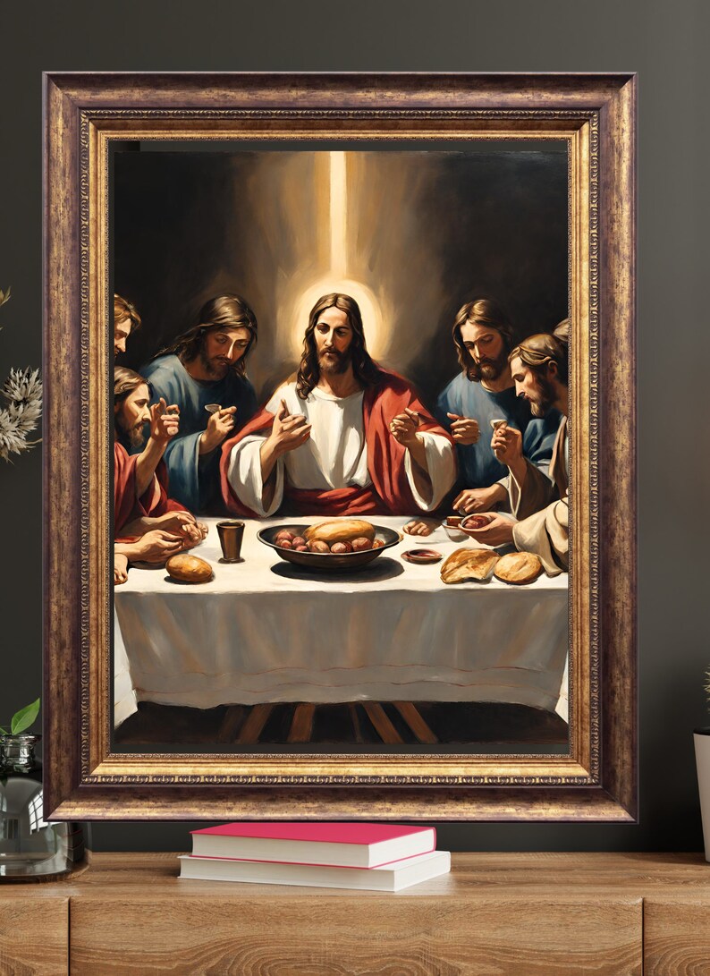 Jesus Christ and the Last Supper |savior | Christian Wall Art ...