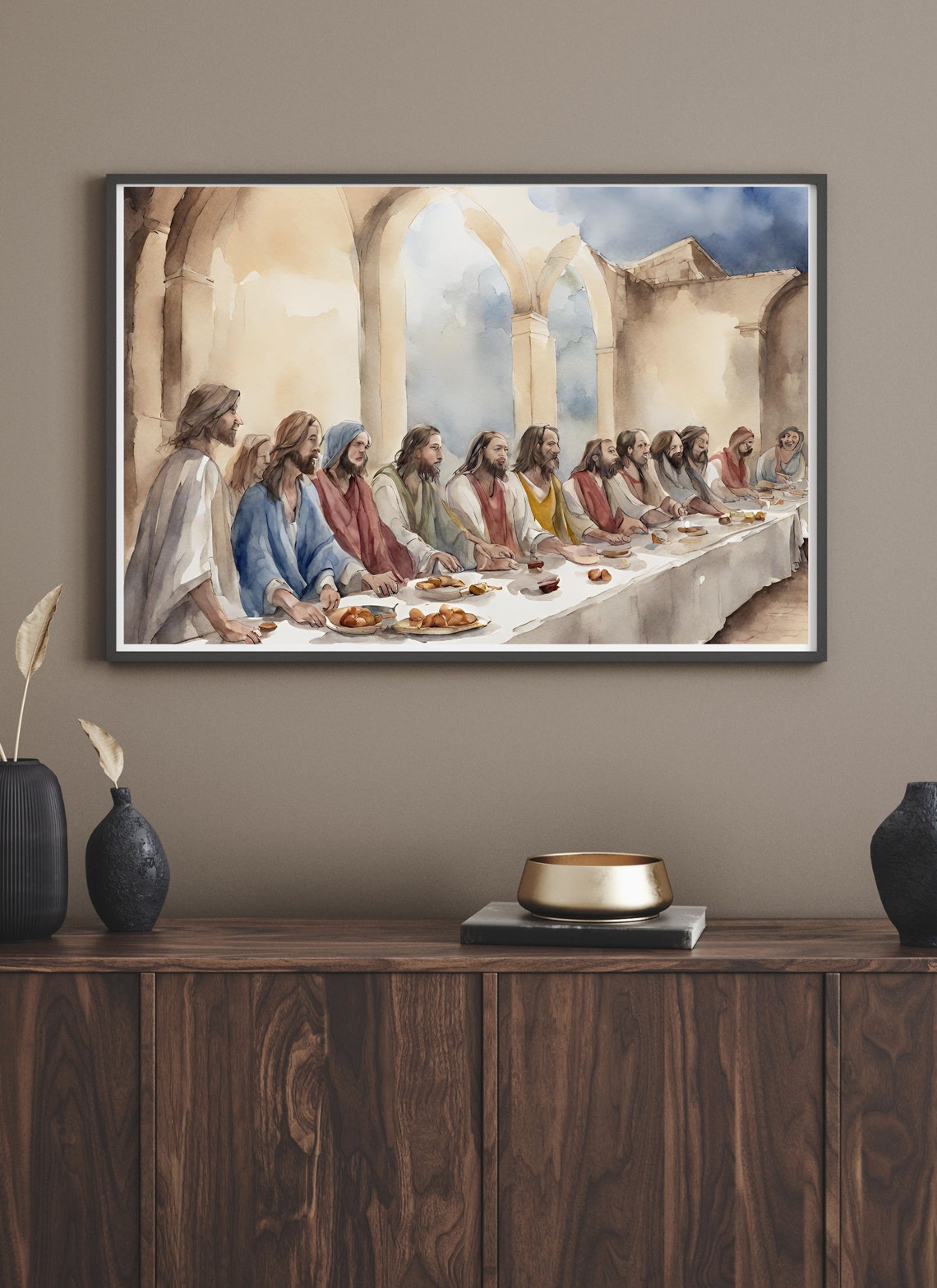 Easter, the Last Supper, Jesus Printable, Jesus Wall Art, Home Decor ...