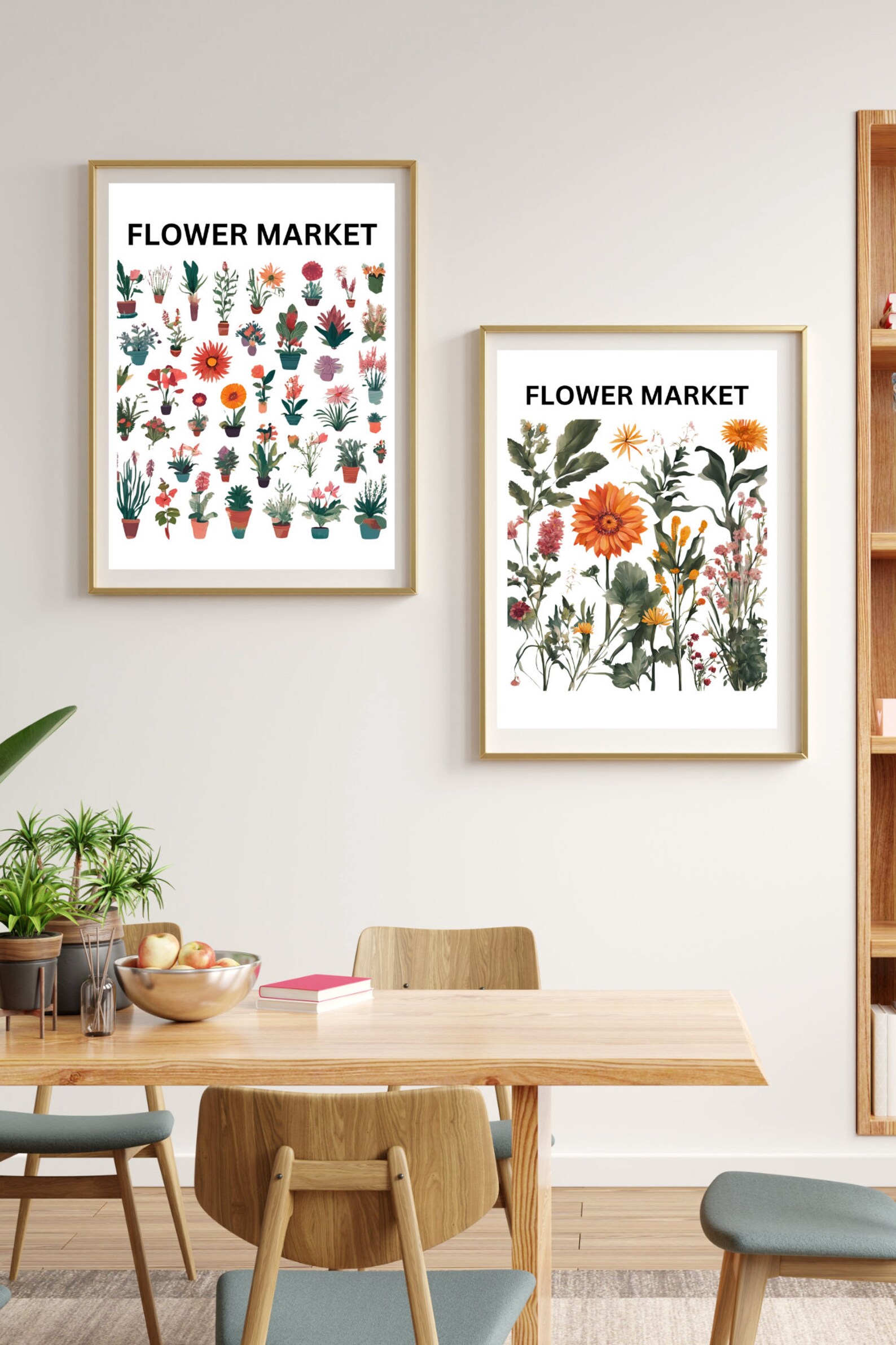 Colourful Flower Market Henri Matisse Watercolour Print, Boho Home ...