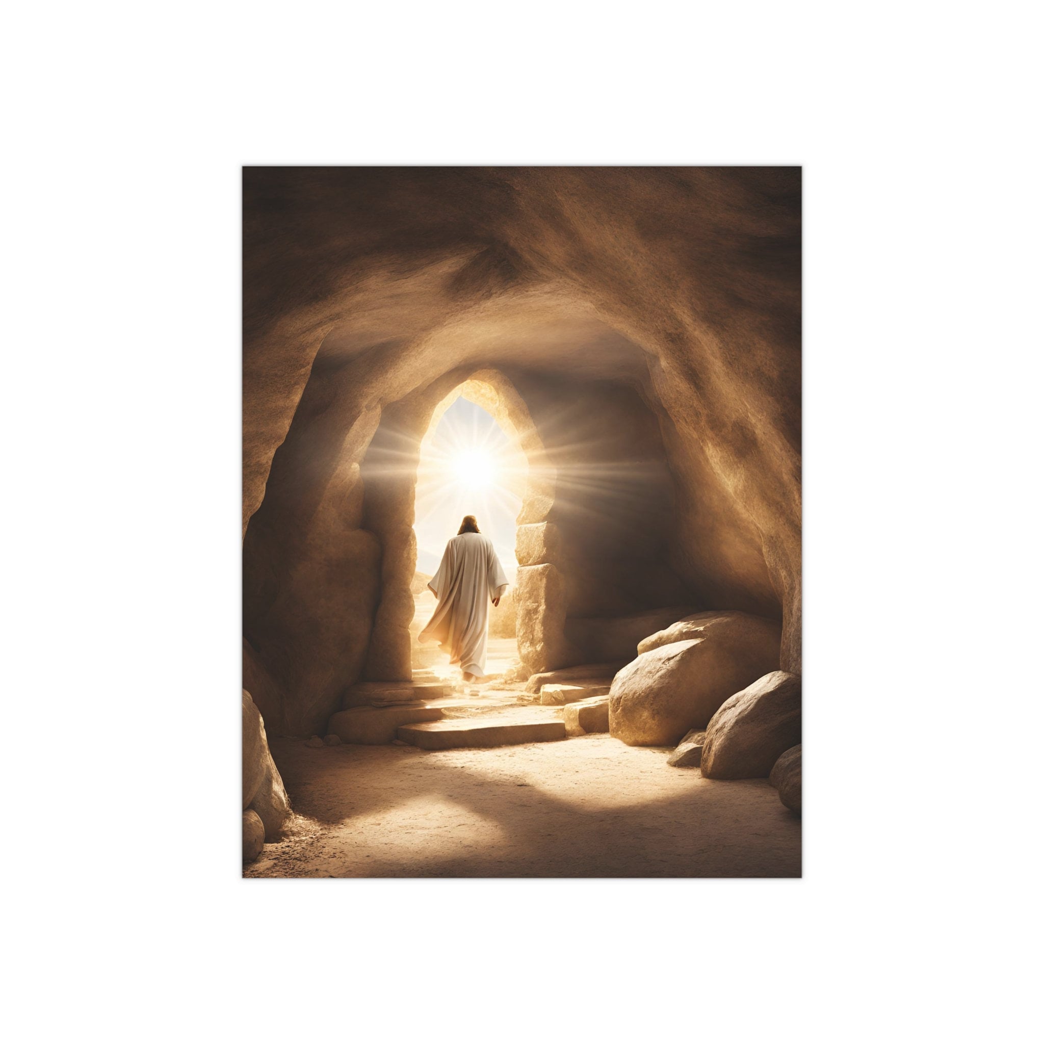 The Tomb is Empty | Jesus Leaving the Tomb | Print Art | Christian Art ...