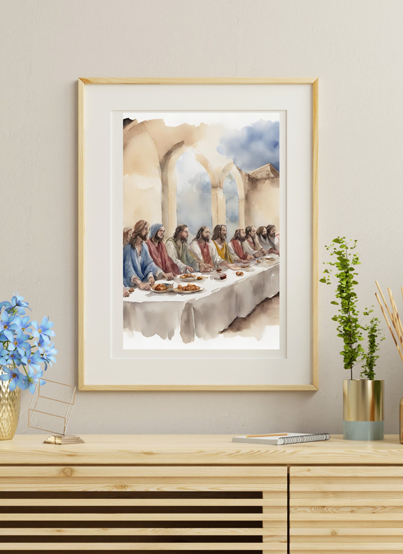 Easter, the Last Supper, Jesus Printable, Jesus Wall Art, Home Decor ...