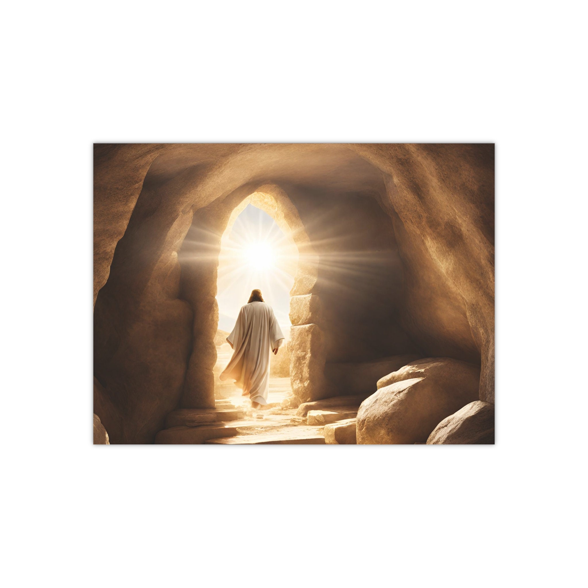The Tomb is Empty | Jesus Leaving the Tomb | Print Art | Christian Art ...