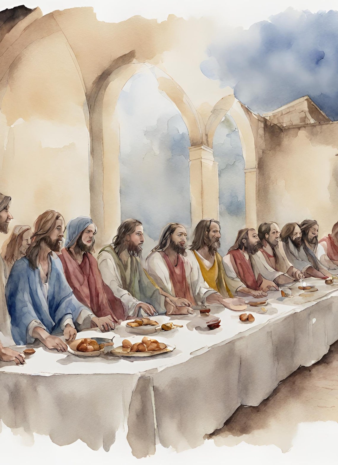 Easter, the Last Supper, Jesus Printable, Jesus Wall Art, Home Decor ...