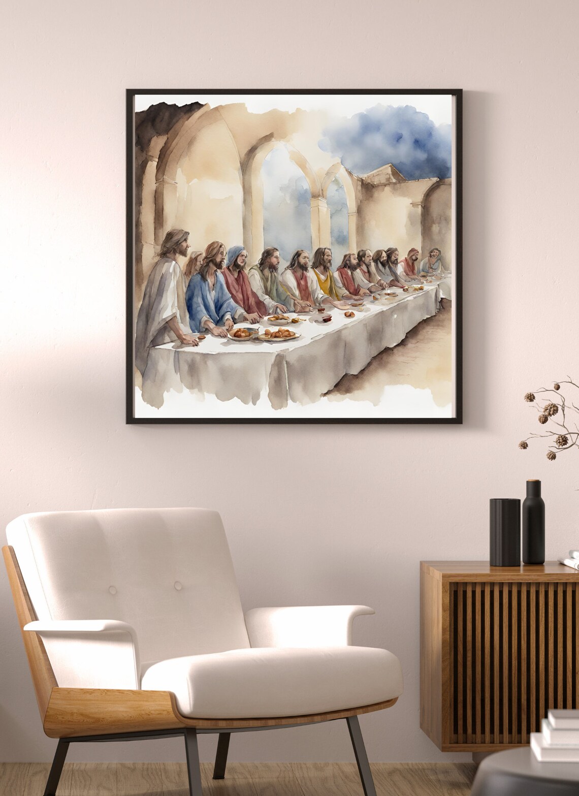 Easter, the Last Supper, Jesus Printable, Jesus Wall Art, Home Decor ...