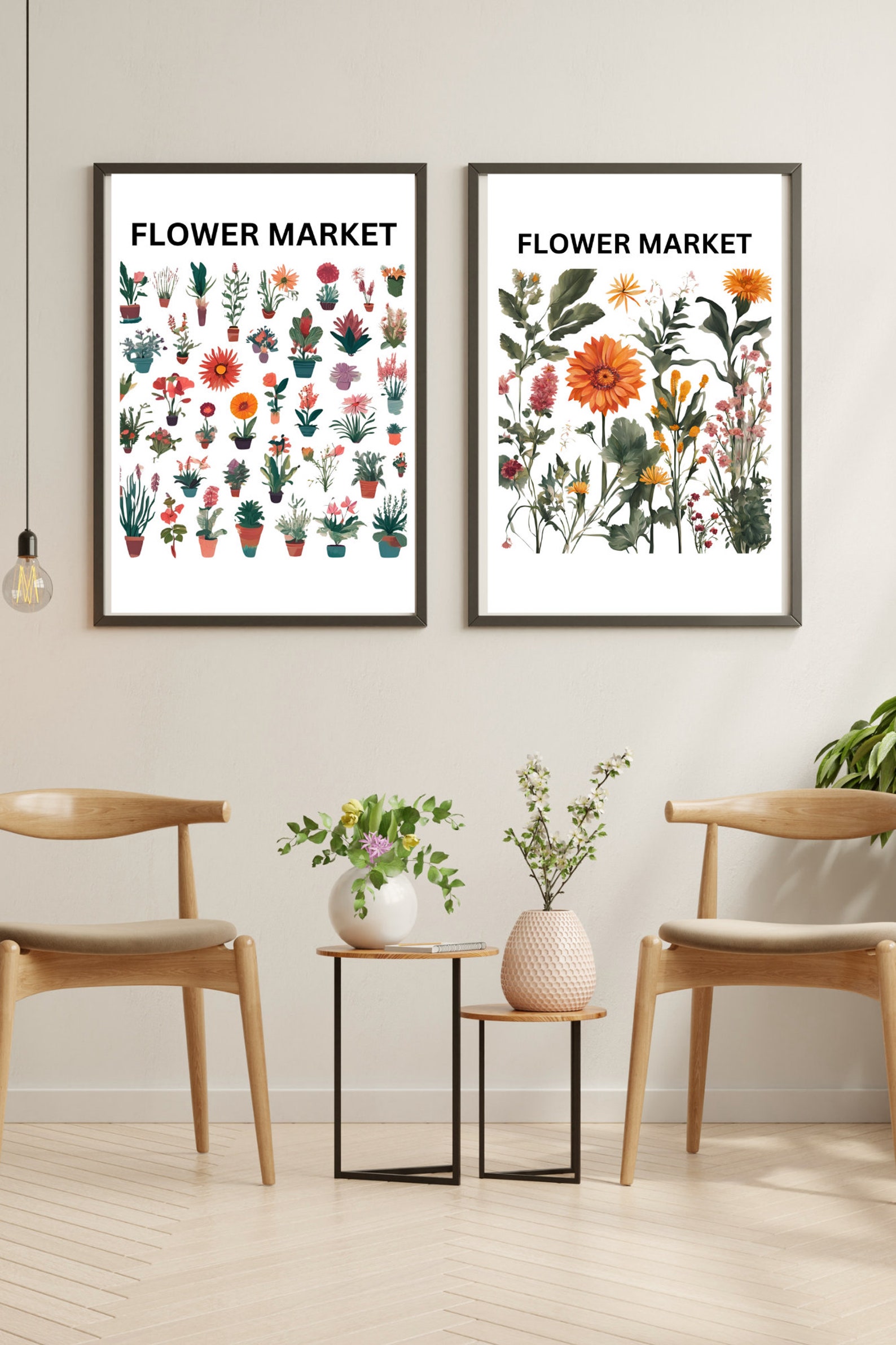 Colourful Flower Market Henri Matisse Watercolour Print, Boho Home ...