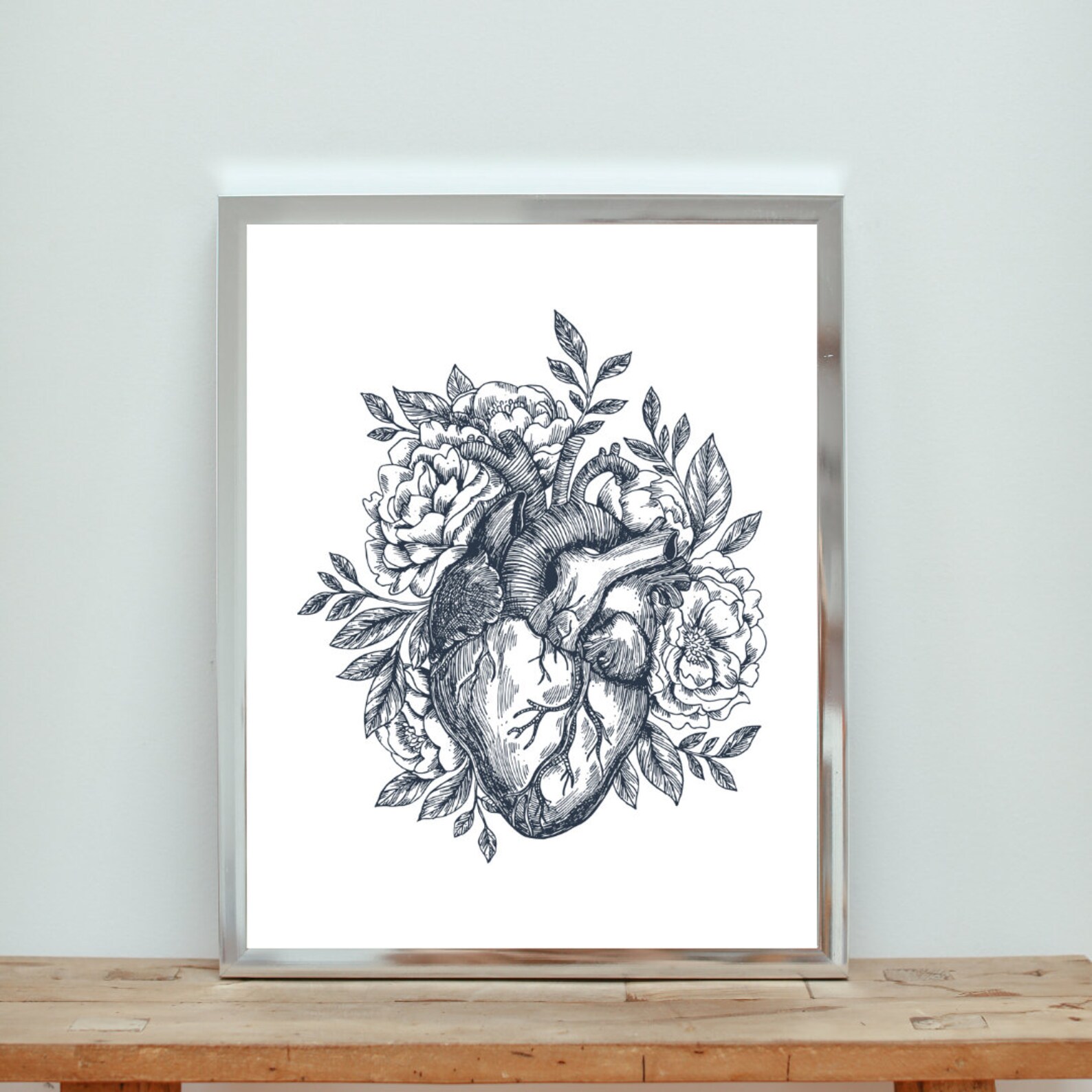 Heart Painting, Art Drawing, Black & White, Cute Simple Heart ...