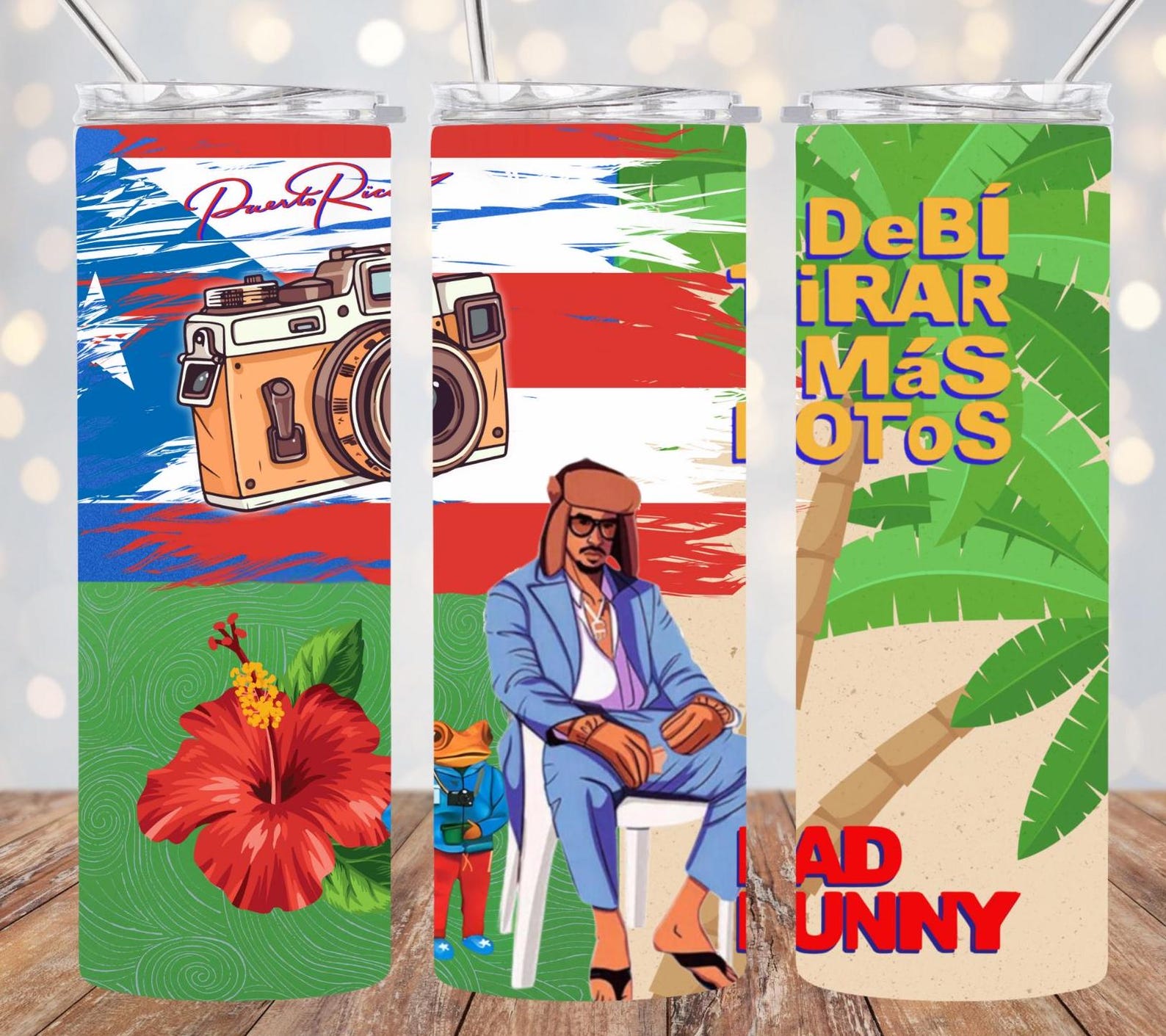 Bad Bunny, Debi Tear Mas Fotos Tumbler Wrap, DTMF PNG, Tumbler Wrap ...