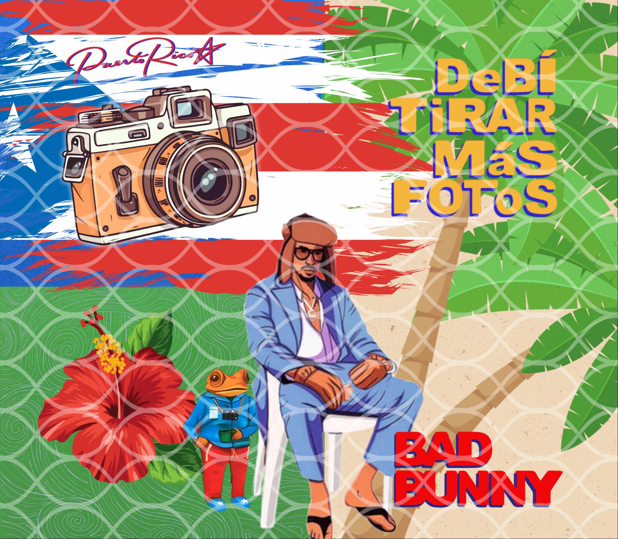 Bad Bunny, Debi Tear Mas Fotos Tumbler Wrap, DTMF PNG, Tumbler Wrap, 20oz Sublimation Tumbler ...