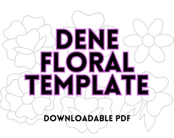 Native Beadwork Template Floral 4-5-8 Petal Flower Stencils for ...