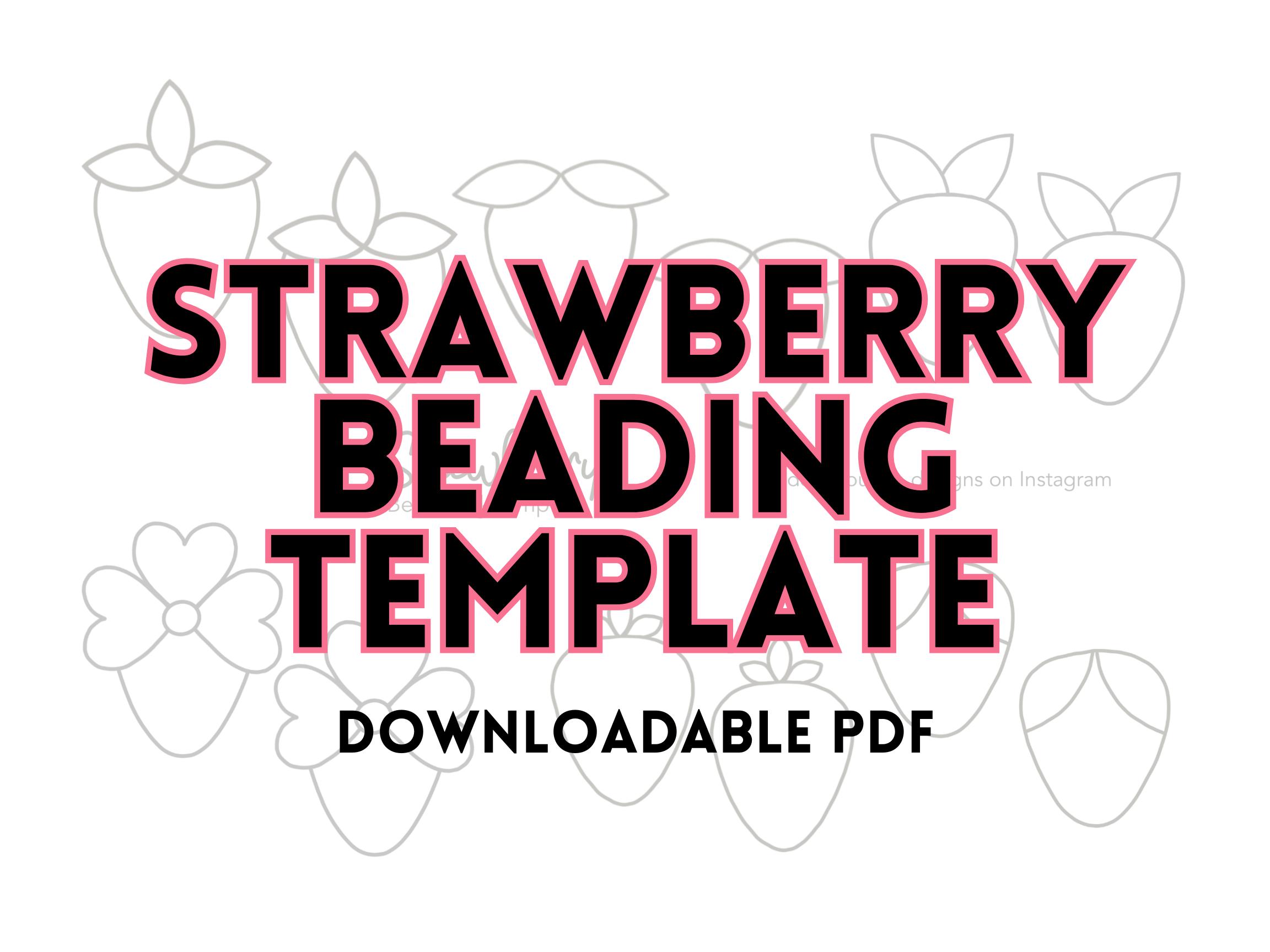 Downloadable Strawberry Beading Template for Indigenous Beadwork - Etsy