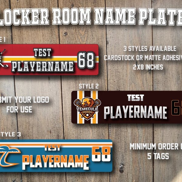 Locker Plates - Etsy