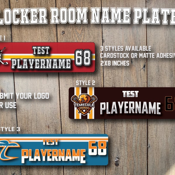 Locker Name Stickers - Etsy