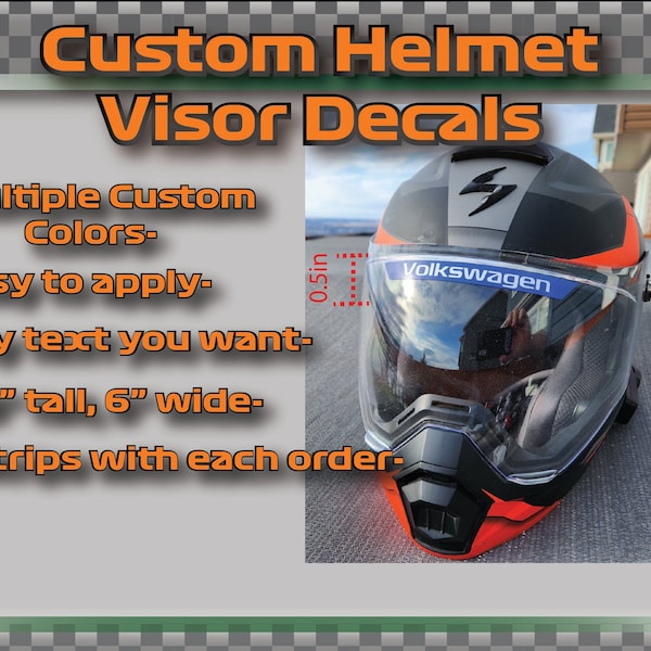 Motorcycle Helmet Visor Stickers - Etsy