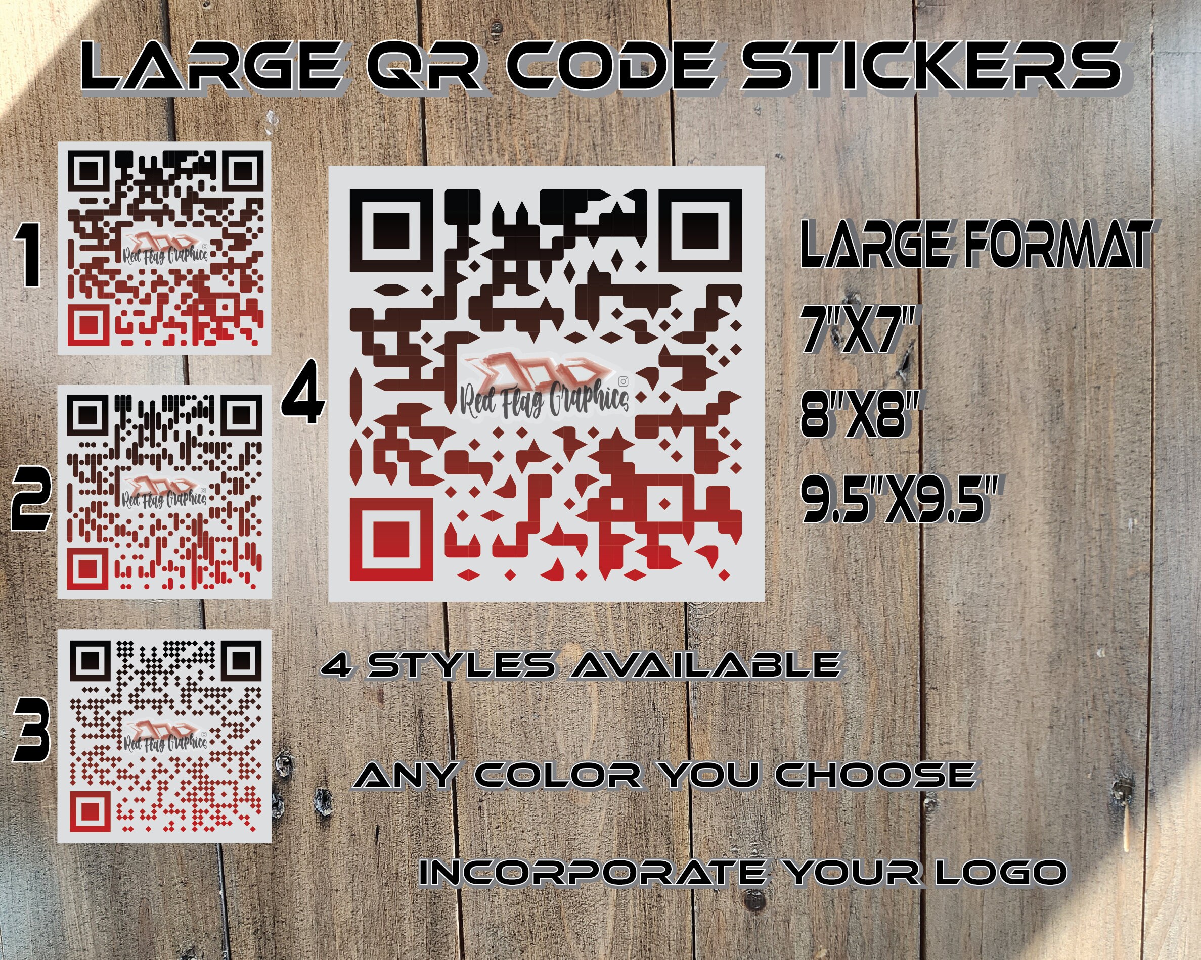 QR Codes Decal Outdoor Weather Resistant Advertising Decals for Your ...