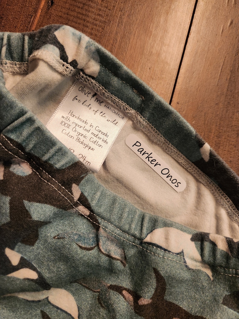 Iron on Custom Name Tags for Clothing and Fabrics - Etsy