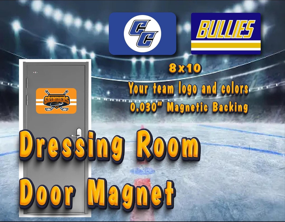 Sports Team Logo Dressing Room Door Magnet (8x10) - Etsy