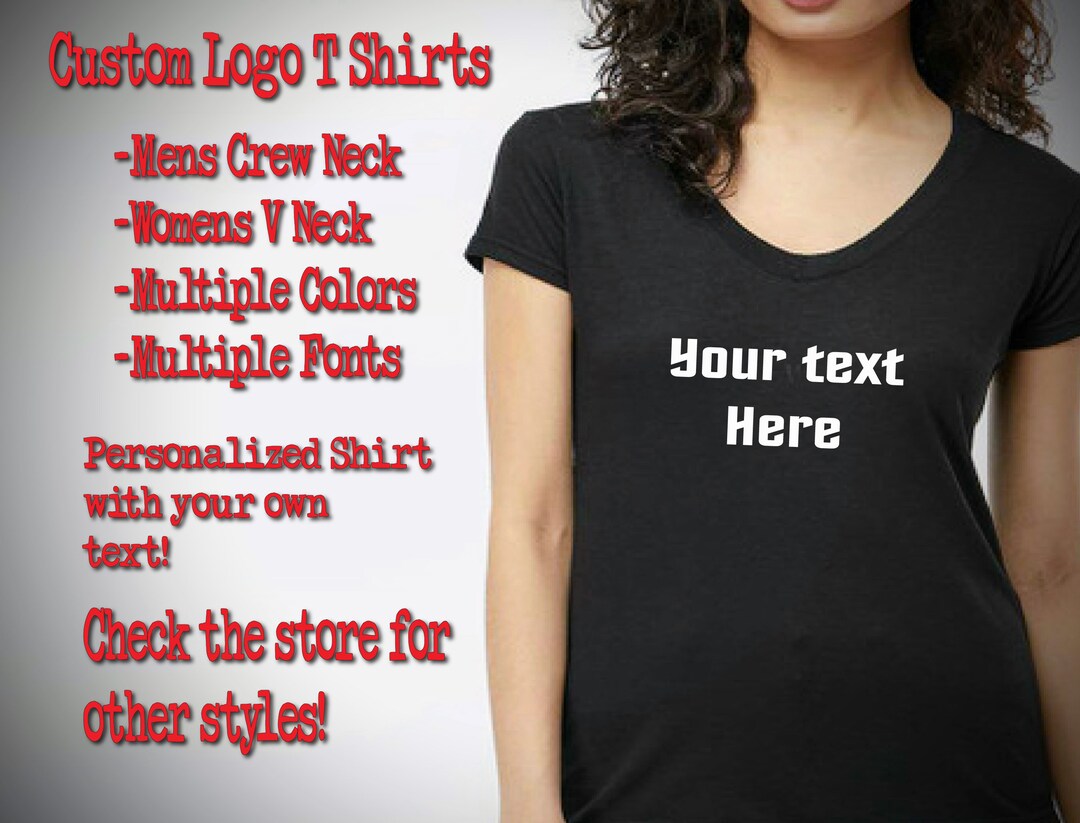 Personalized Graphic T Shirt Funny Logos and Designs, Mens and Womens ...