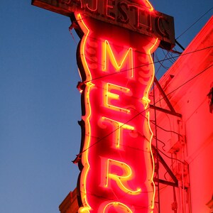 Digital Print Download | Neon Street Sign Evening | Home Decor | Wall ...