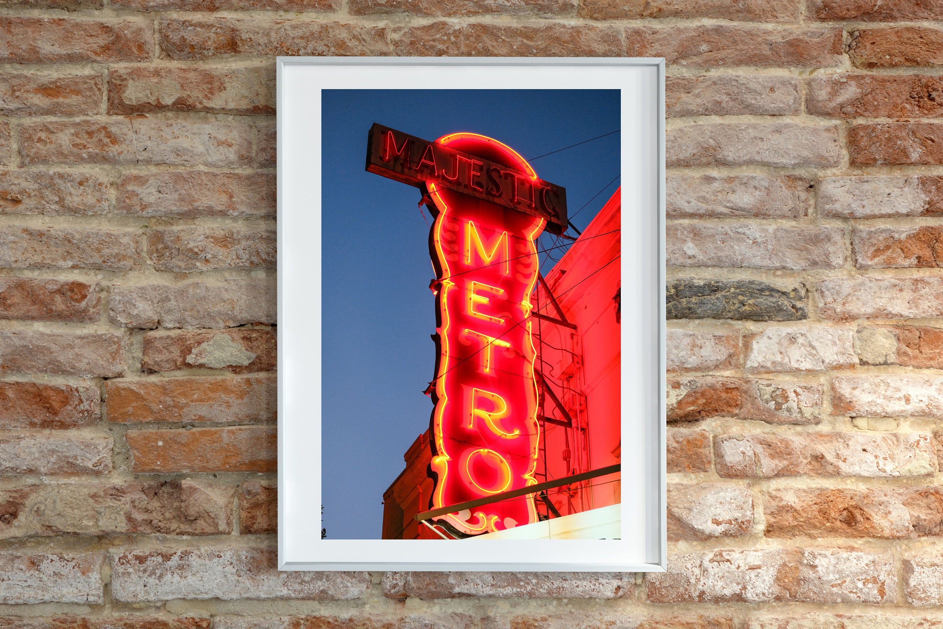 Digital Print Download | Neon Street Sign Evening | Home Decor | Wall ...