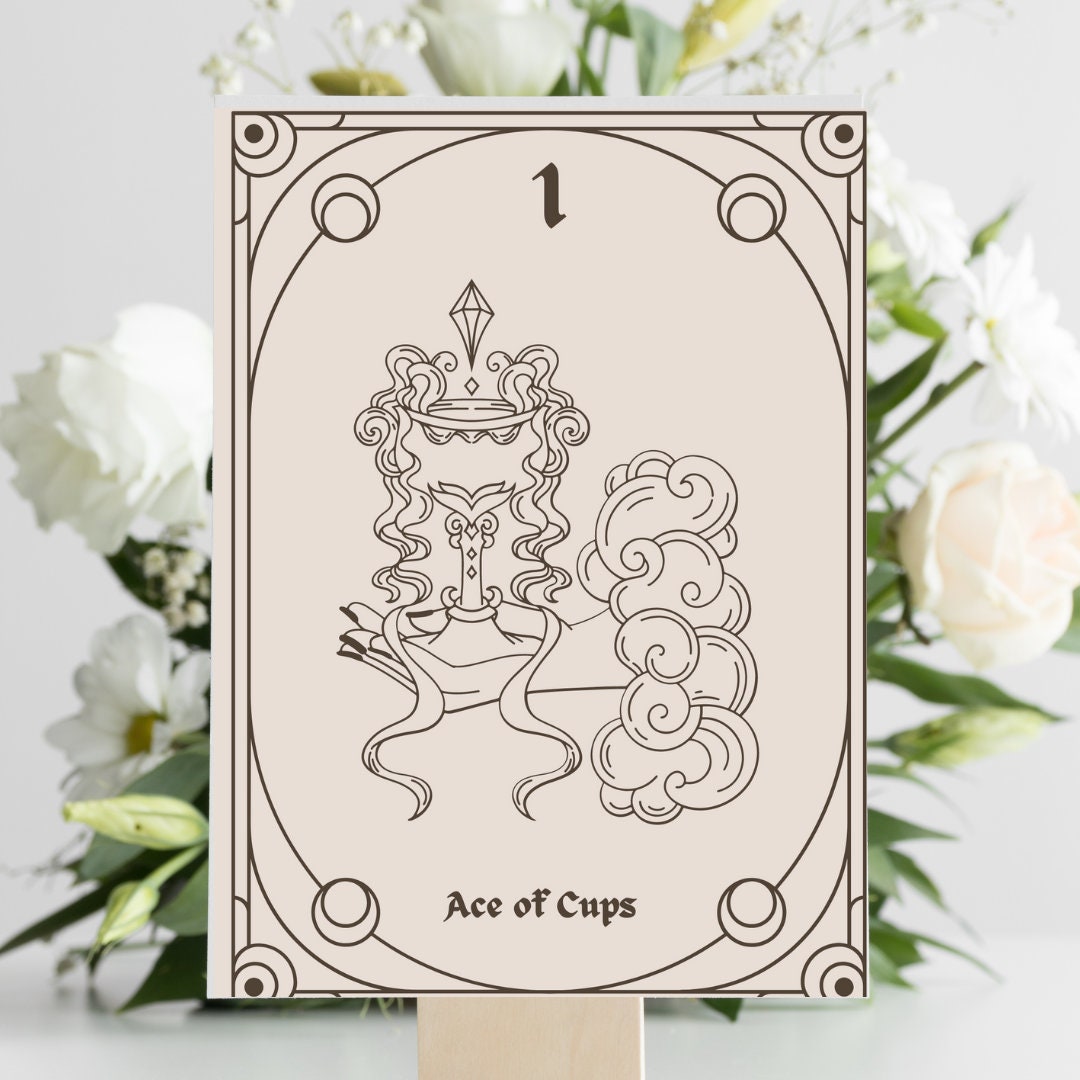 Tarot Card Table Numbers - Digital Download - Etsy