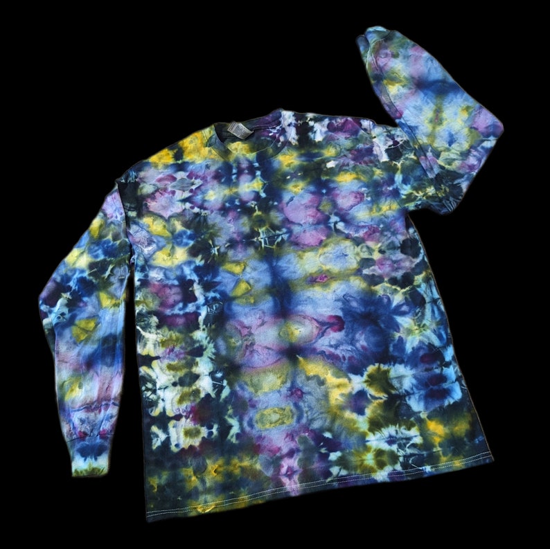 Medium Purple Blue Glitch Tie Dye - Etsy