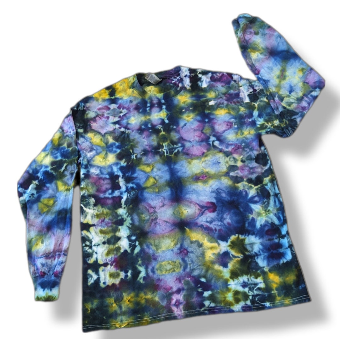Medium Purple Blue Glitch Tie Dye - Etsy