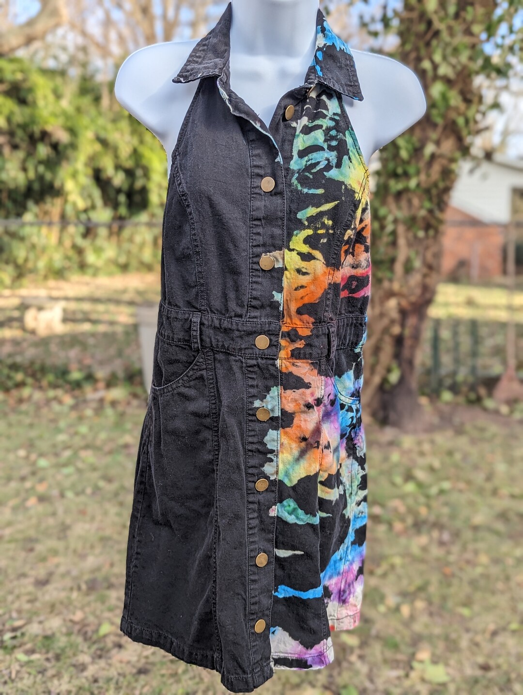 Small Halter Top Reverse Tie Dye Dress - Etsy