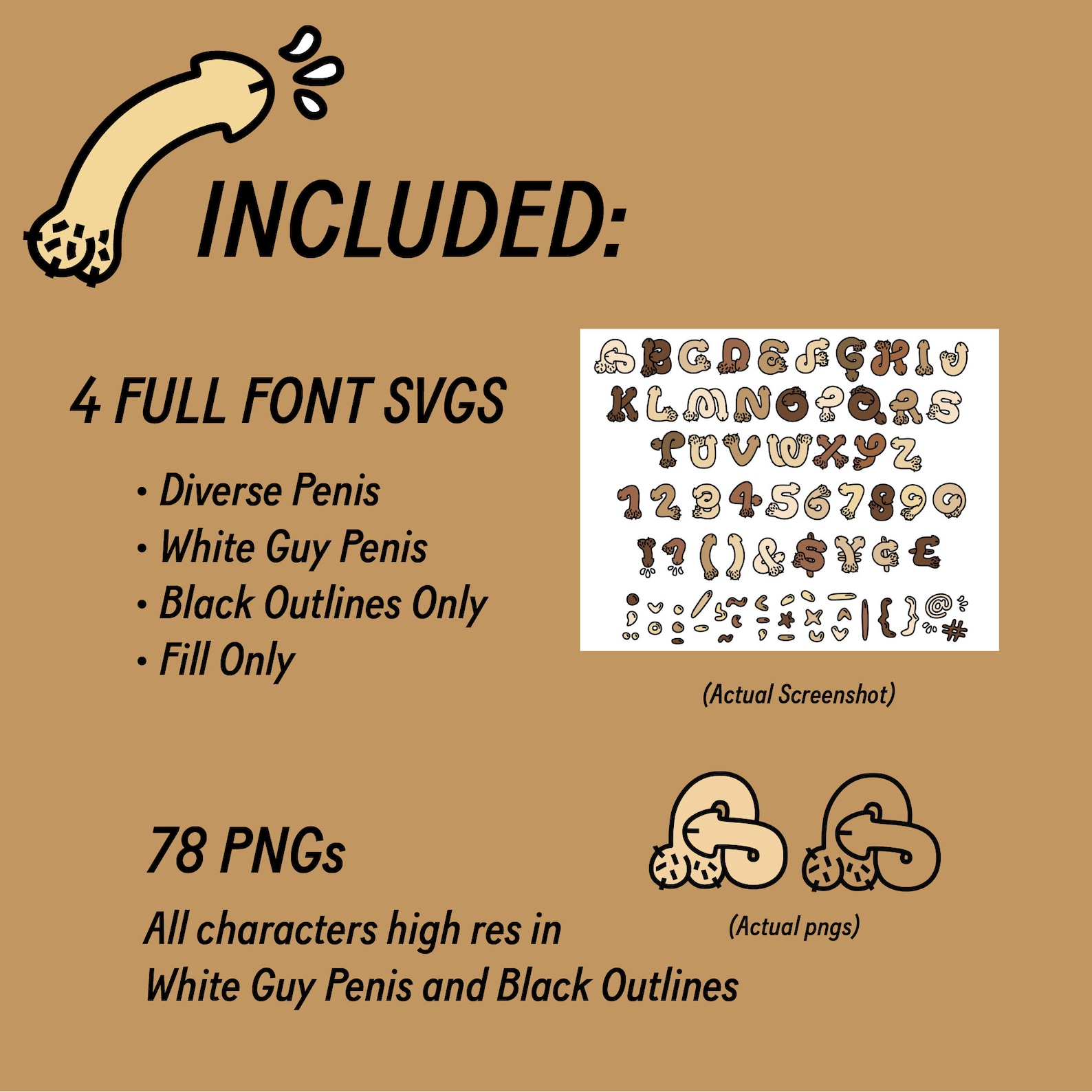 Penis Font Svg Png Funny Cartoon Naughty Designs Downloads Png Clipart Font Design