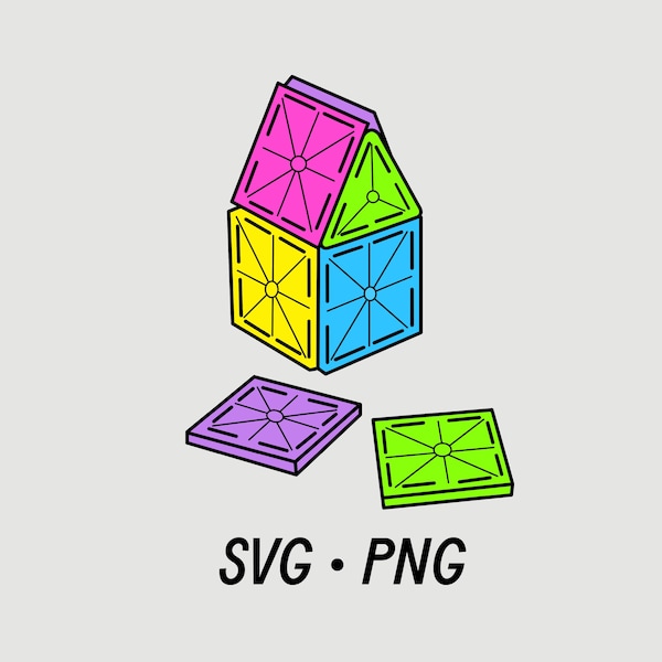 Magna Tile Clipart - Etsy