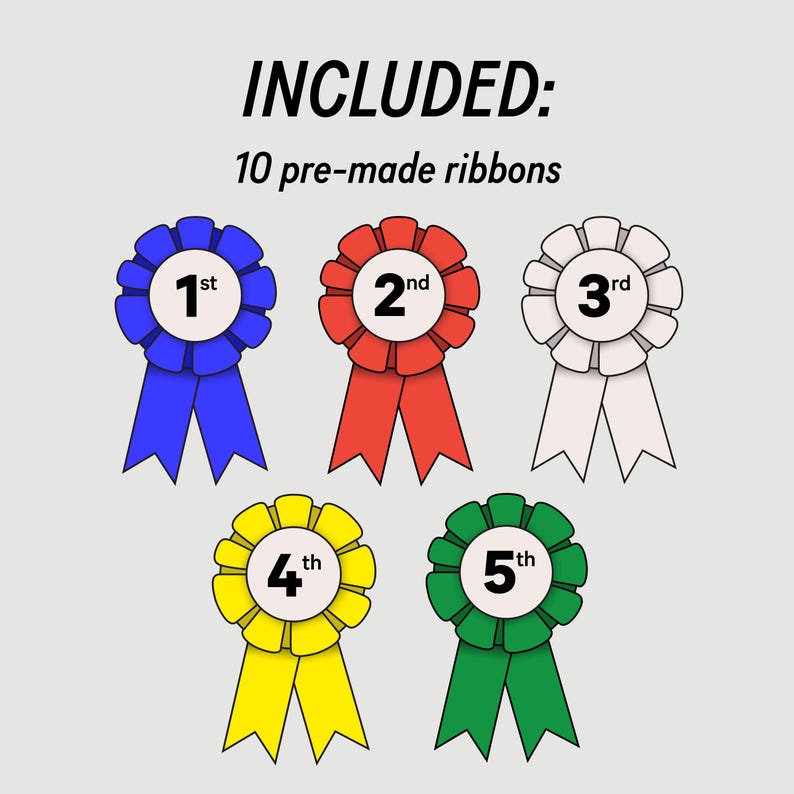 Ribbon Award Clipart PNG SVG | 1st 2nd 3rd Place Ribbons Clip Art ...