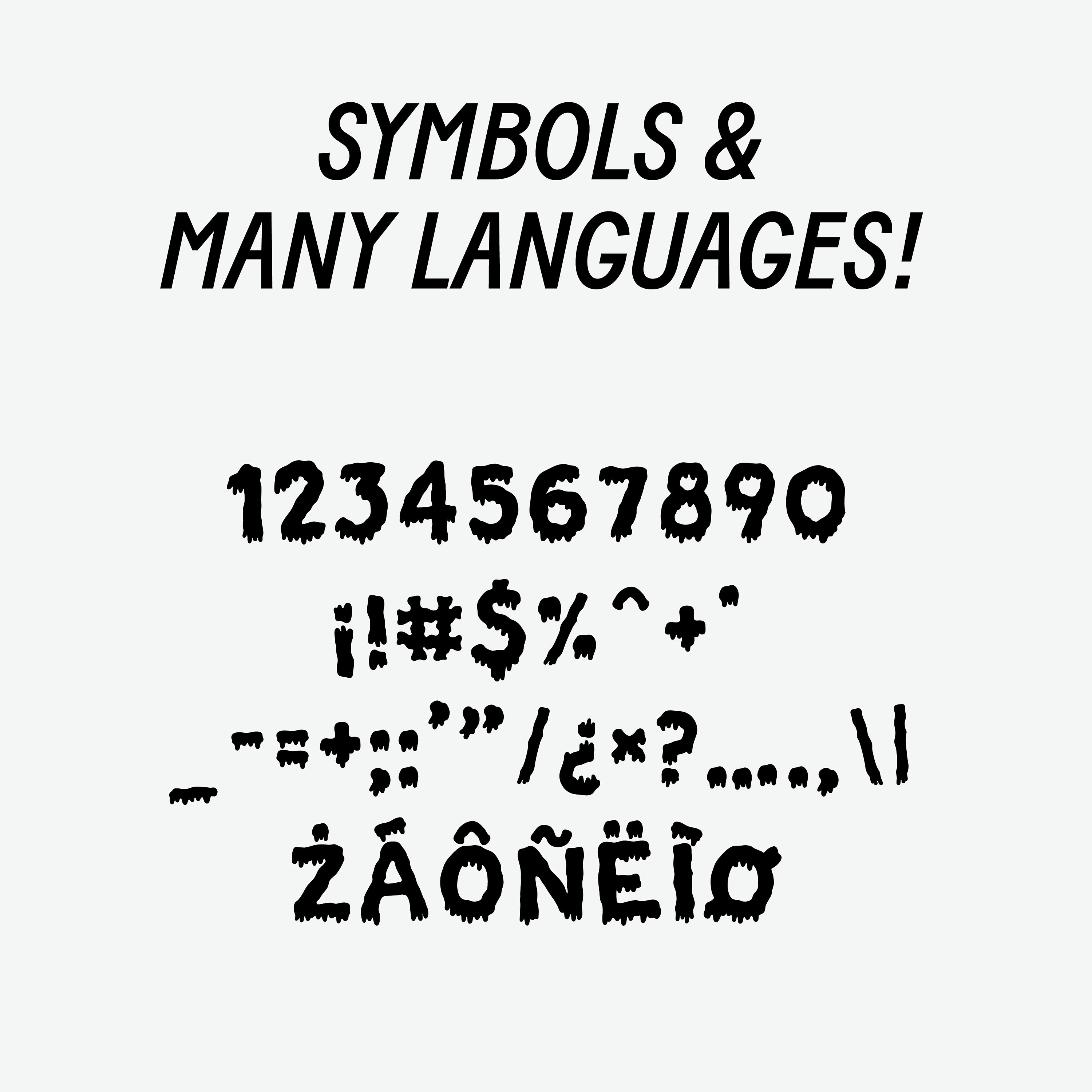 Swamp Thing Font OTF, Halloween Cartoon Dripping Slime Creepy Scary ...