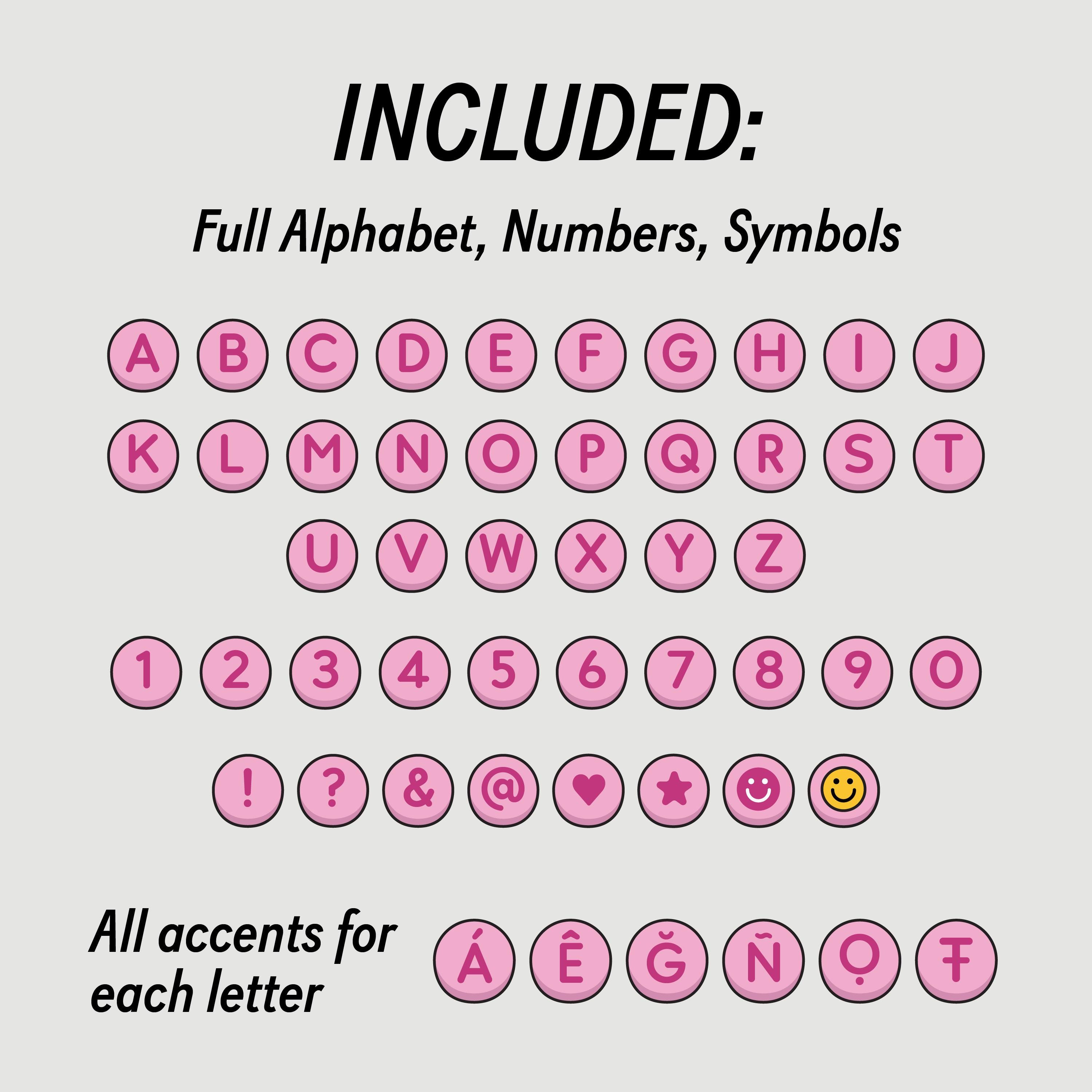 Friendship Bead Bracelet Pink PNG, Pink Alphabet Bead PNG, Font Beads ...