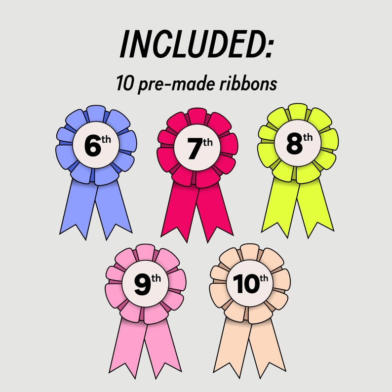 Ribbon Award Clipart PNG SVG | 1st 2nd 3rd Place Ribbons Clip Art ...
