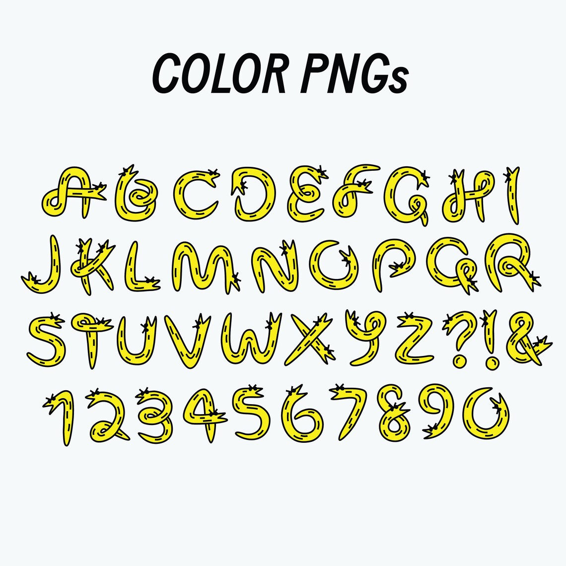 Snek Font OTF PNG, Snake Cartoon Typeface Funny Meme Designs Downloads ...