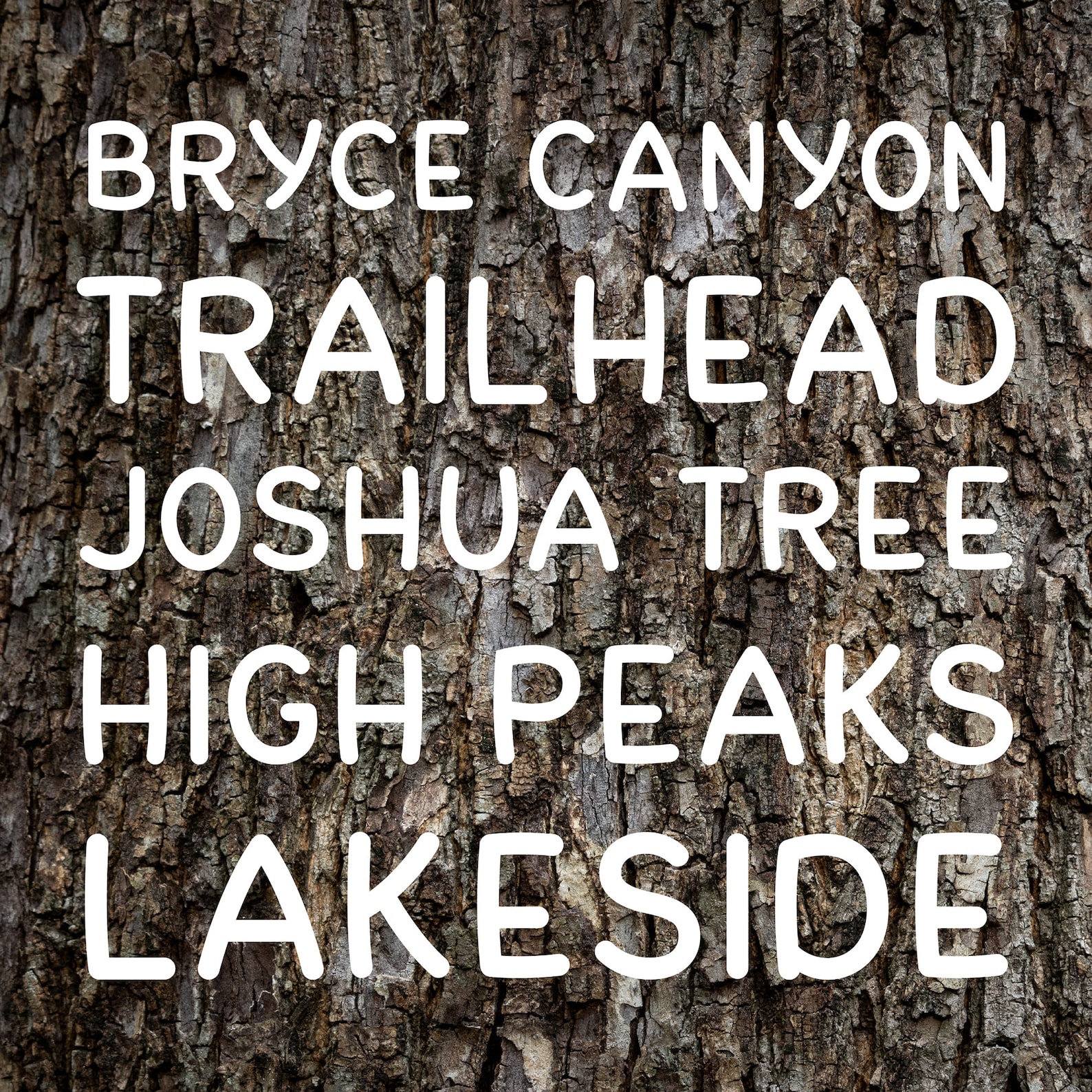 National Park Sign Font OTF, Signage Cartoon | Designs Downloads, Font ...